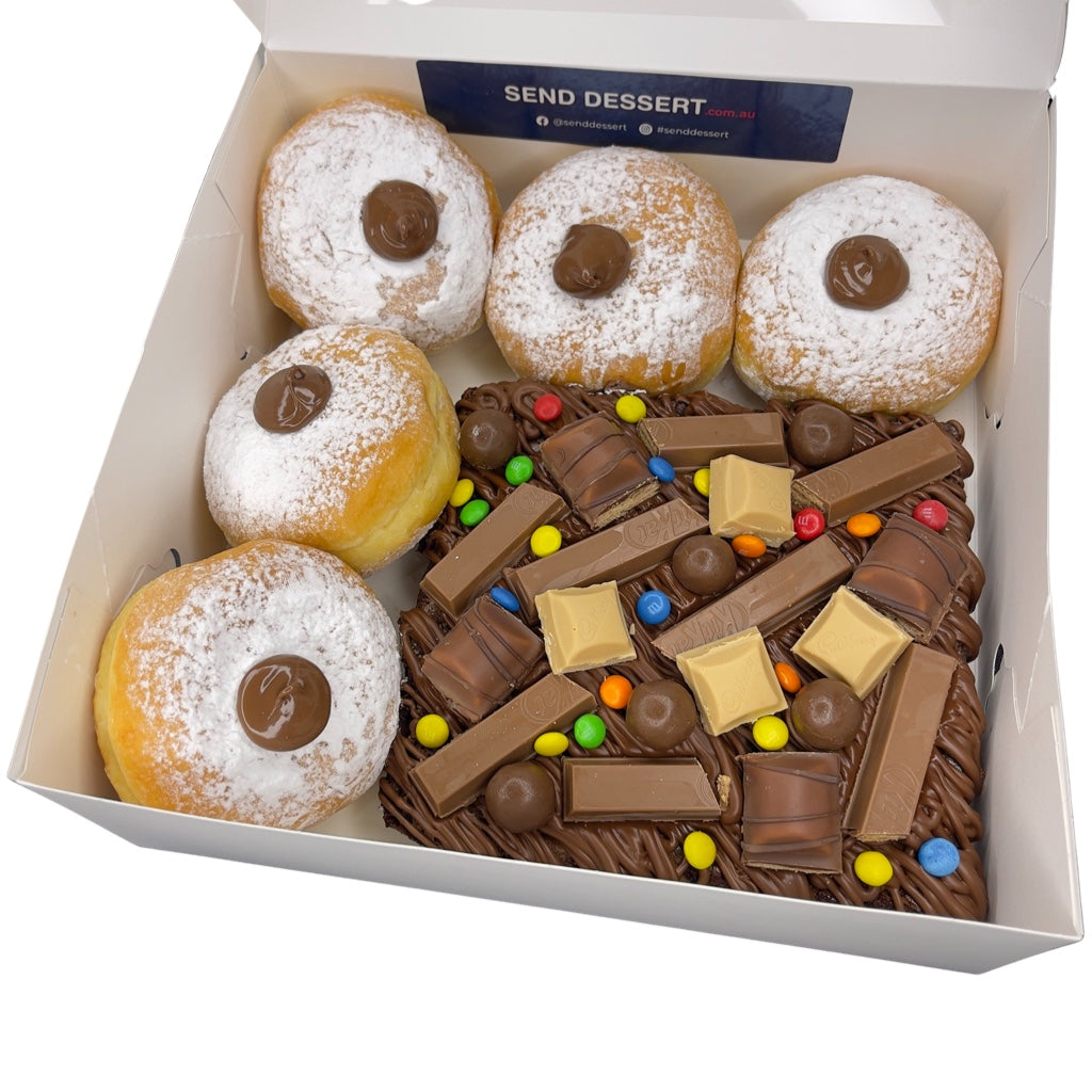 Birthday Donut and Brownie Box