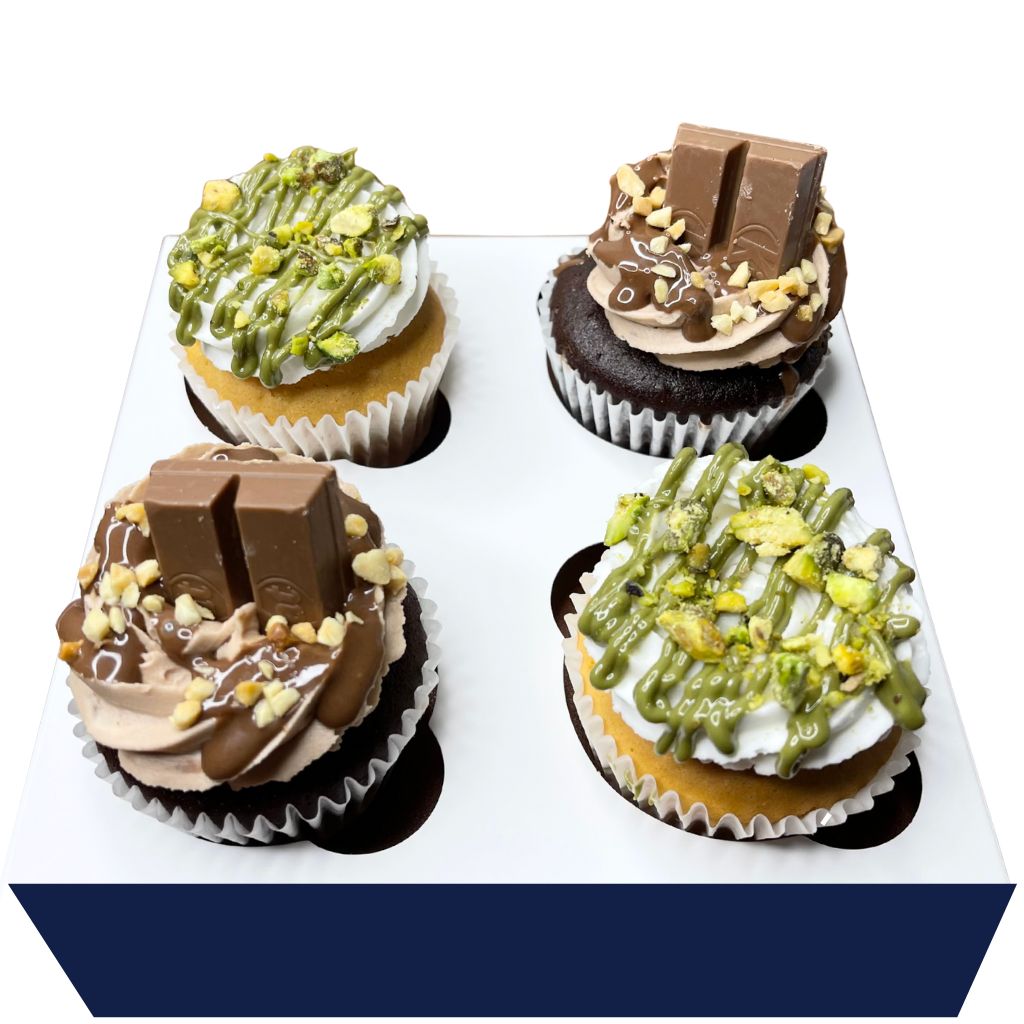 Pistachio & Kit Kat Cupcakes | Send Dessert