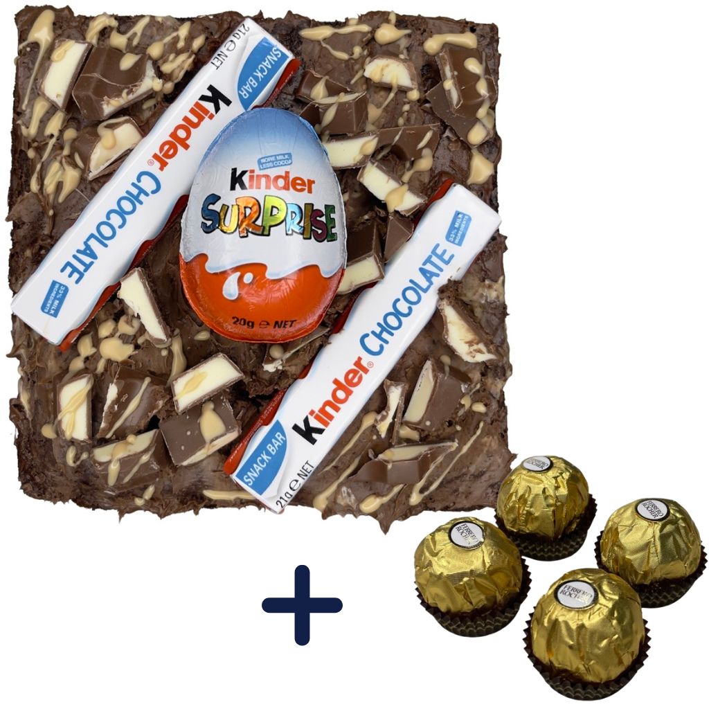 Kinder Brownie + Ferrero Rocher 4x – Send Dessert